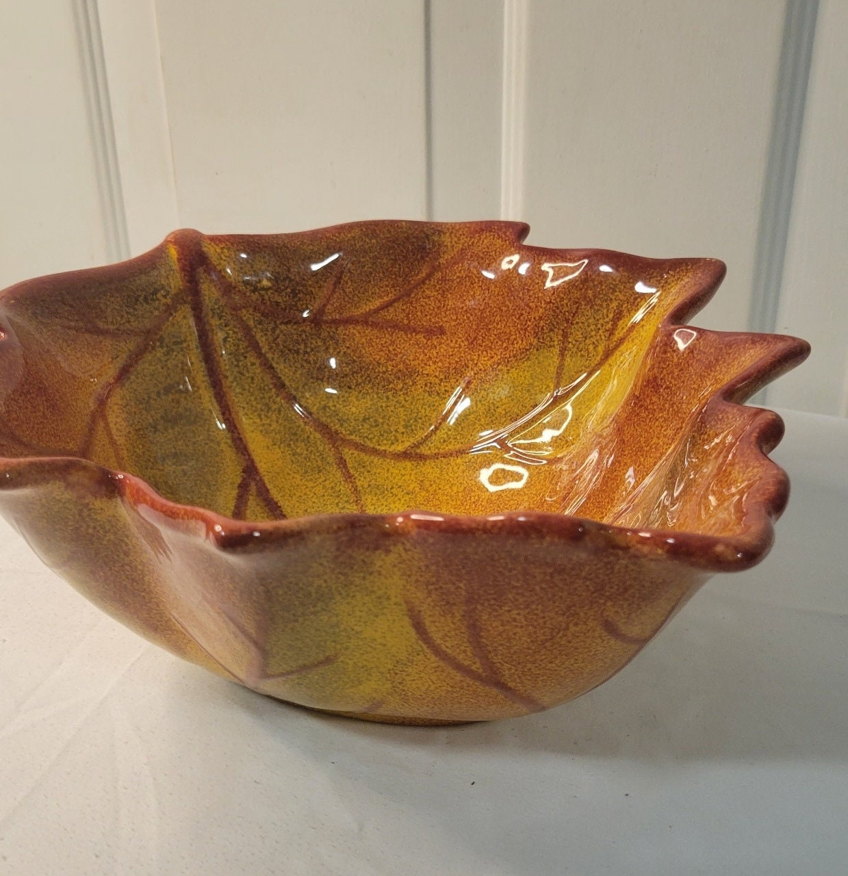 Autumn Leaf Decorative Bowl Set. Great Condition - Etsy