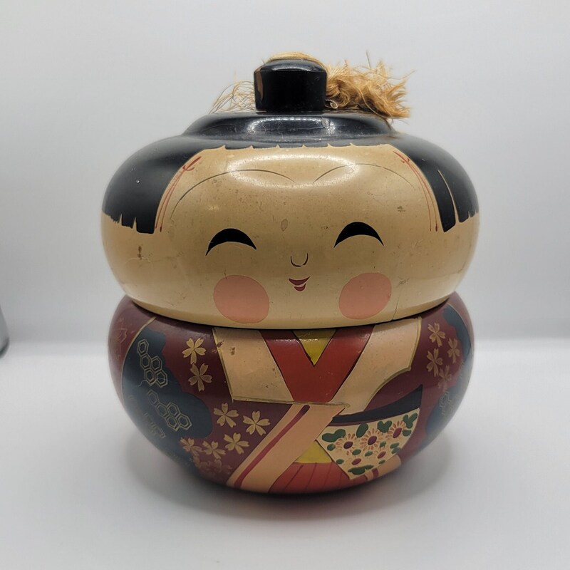 Japanese Kokeshi Box - Etsy