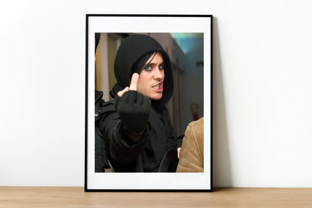 Jared Leto Giving the Finger Poster Hollywood Actor - Etsy