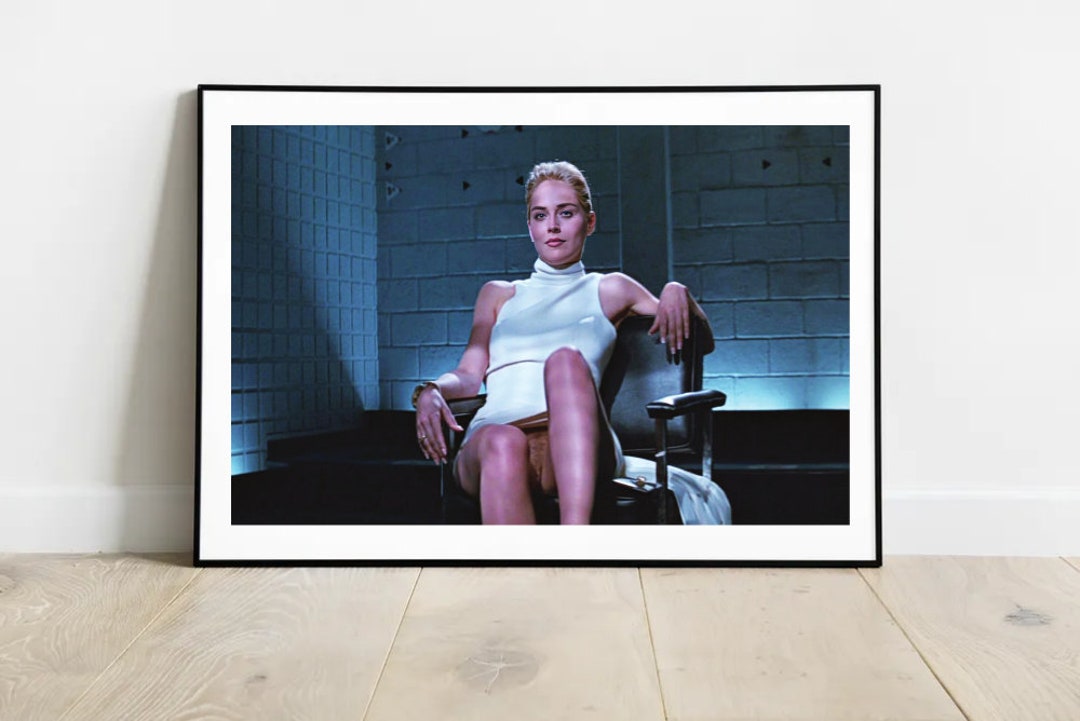 Basic Instinct Film Poster Sharon Stone Print Verhör Szene - Etsy.de