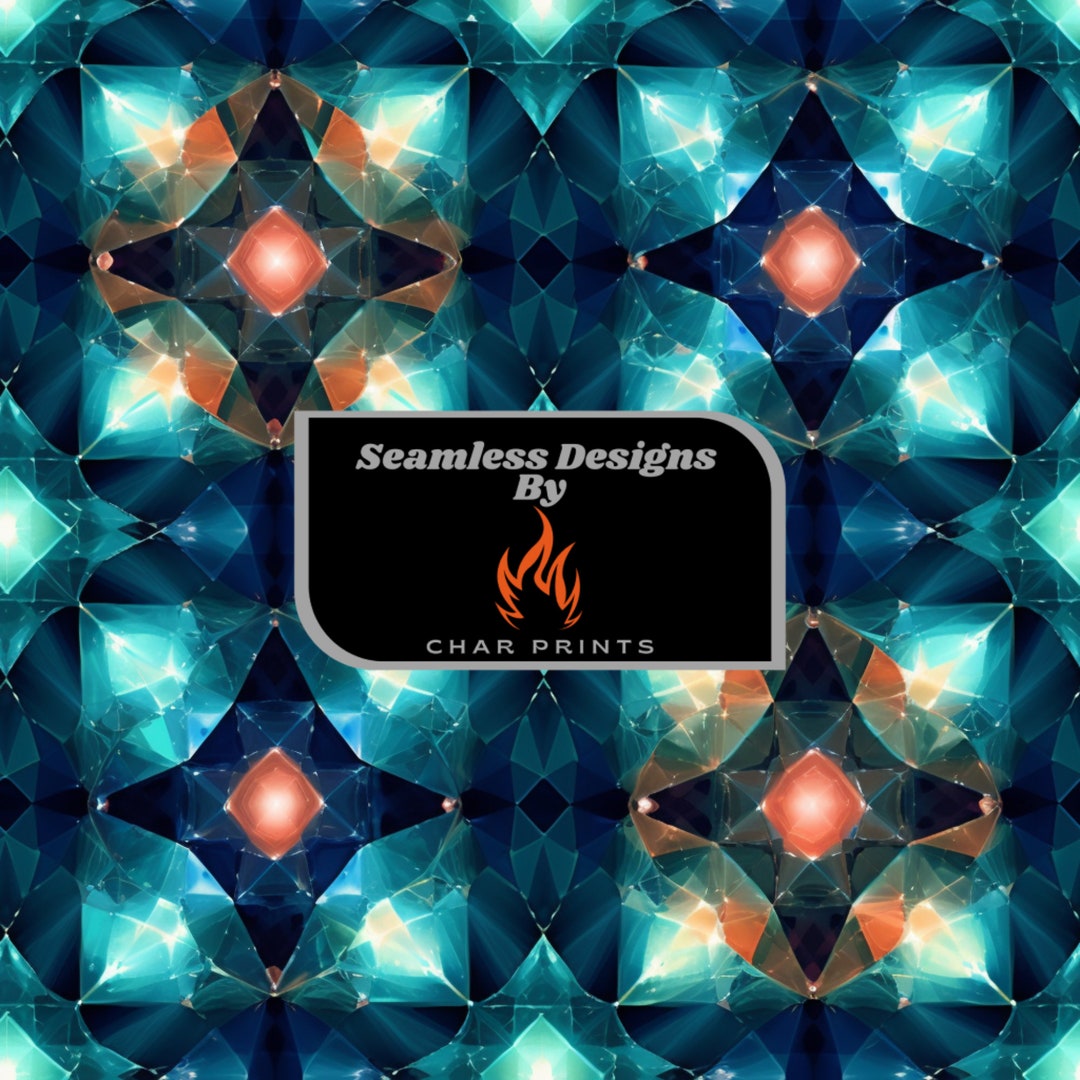 Tesseract Inspired Kaleidoscope - Digital Download Design - Seamless ...