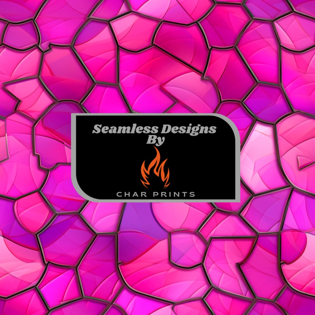 Bright Pink Geometric Repeating Pattern - Digital Download Design ...