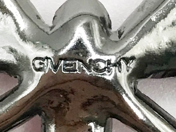 Vintage Signed Givenchy Gunmetal Butterfly Brooch Pin… Gem