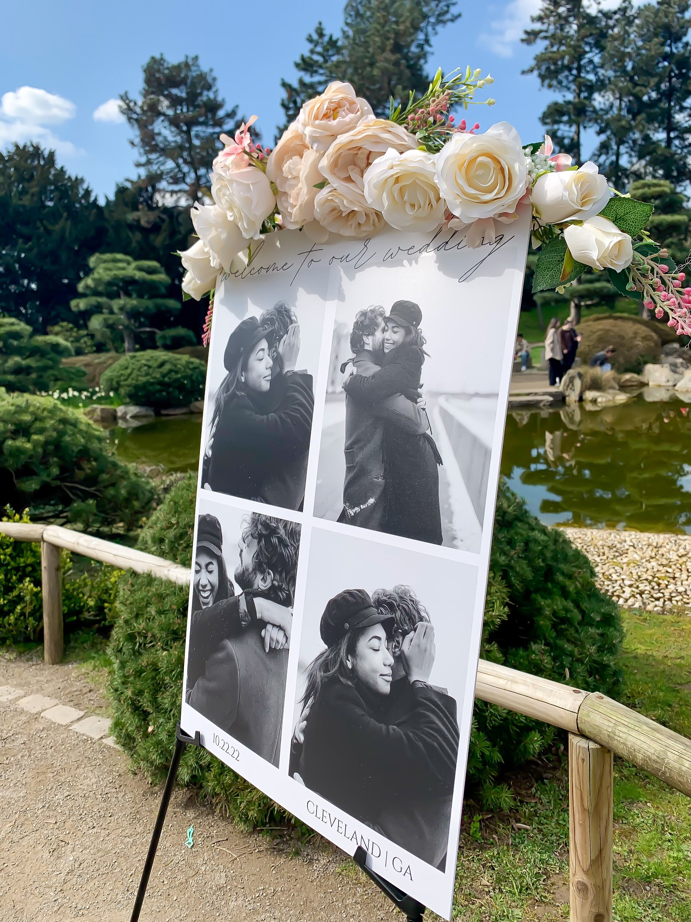 Welcome Wedding Sign Photo Reception Signage Minimalistic Wedding ...