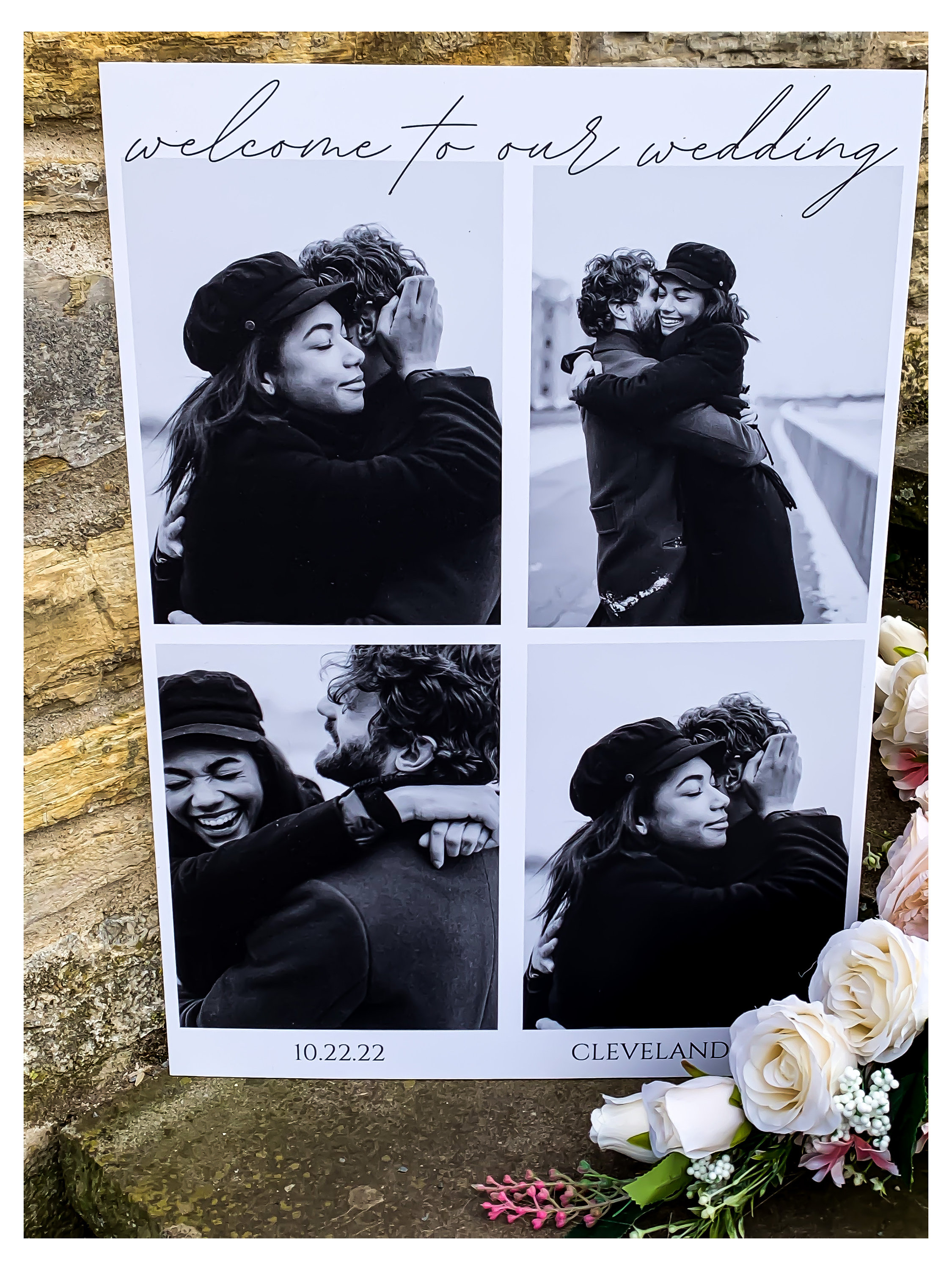 Welcome Wedding Sign Photo Reception Signage Minimalistic Wedding ...