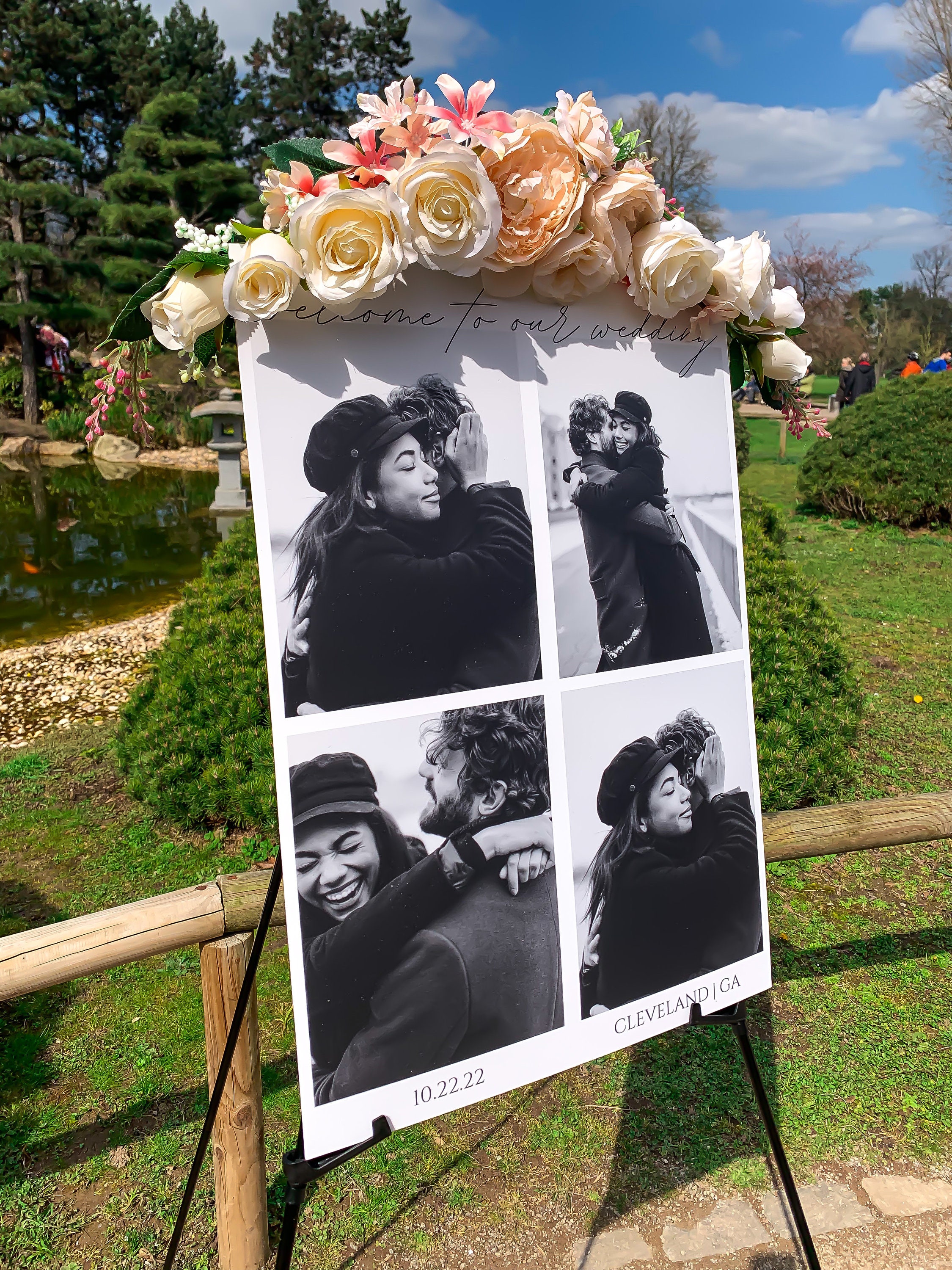 Welcome Wedding Sign Photo Reception Signage Minimalistic Wedding ...