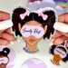 Brown Skin Girl Stickers, Girly Sticker Collection, Slumber Party ...