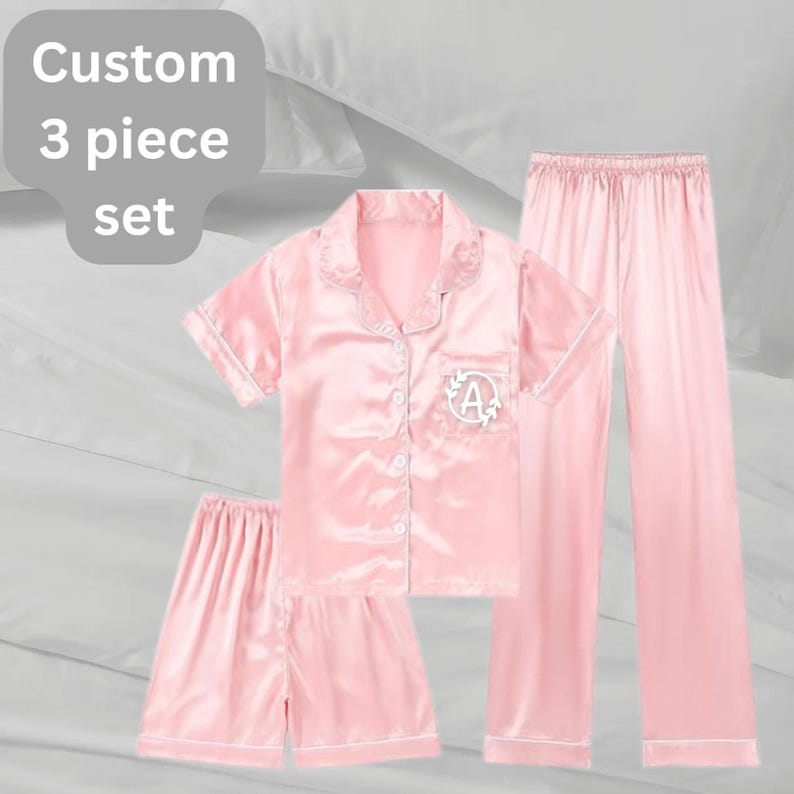 Personalized Satin Nightgown Bundle for Girls: Spa Party, Slumber Party ...