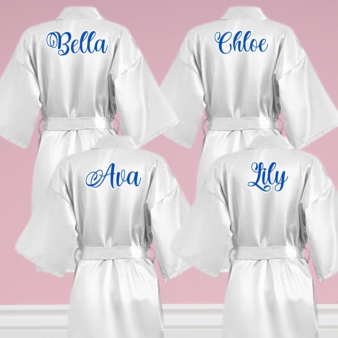 Women and Girls Customized Spa Day Robes, Kids Slumber Party and ...