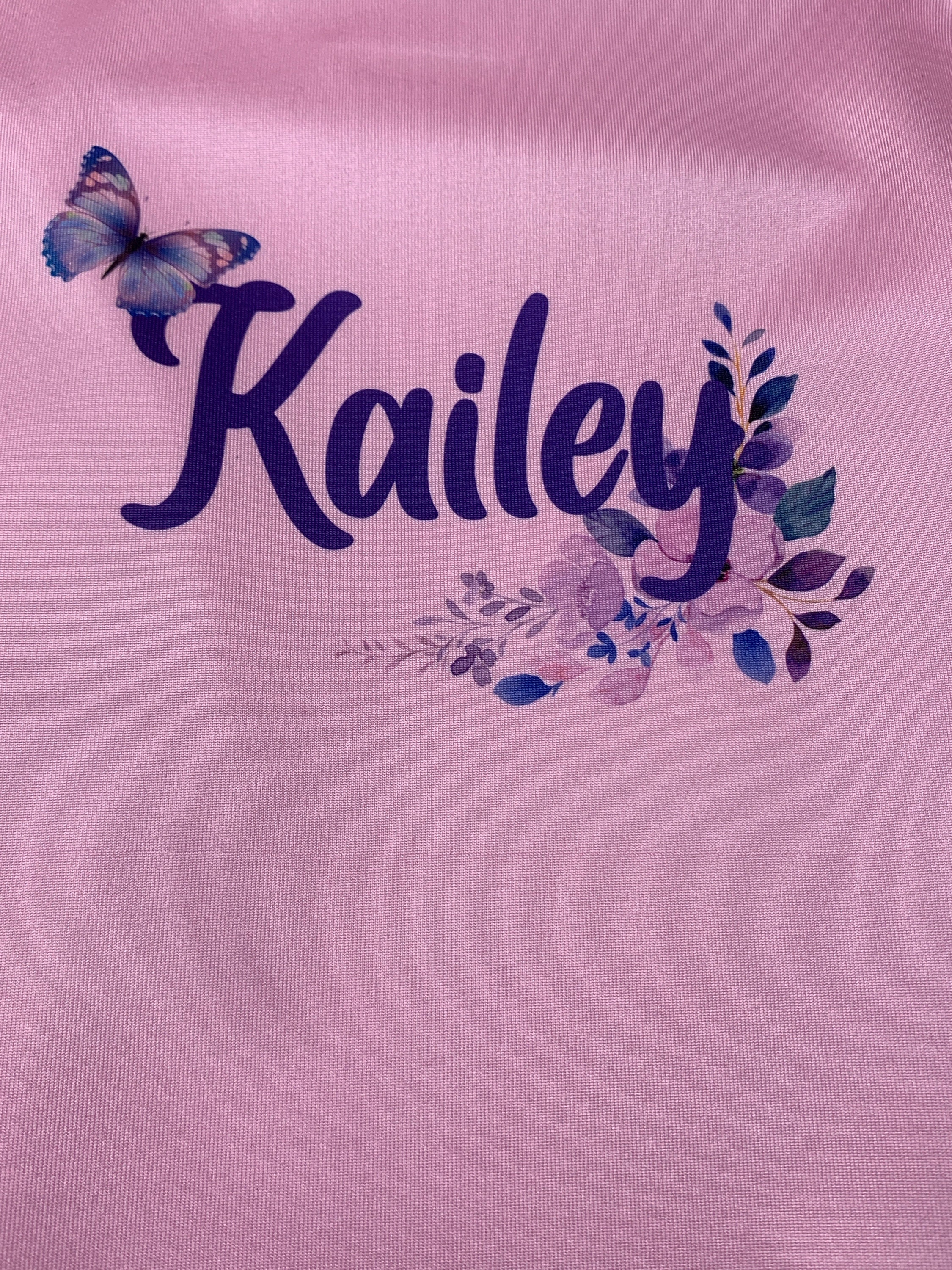 Custom Name Girls Flower Nightgowns, Personalized Floral Pink Sleep Set ...