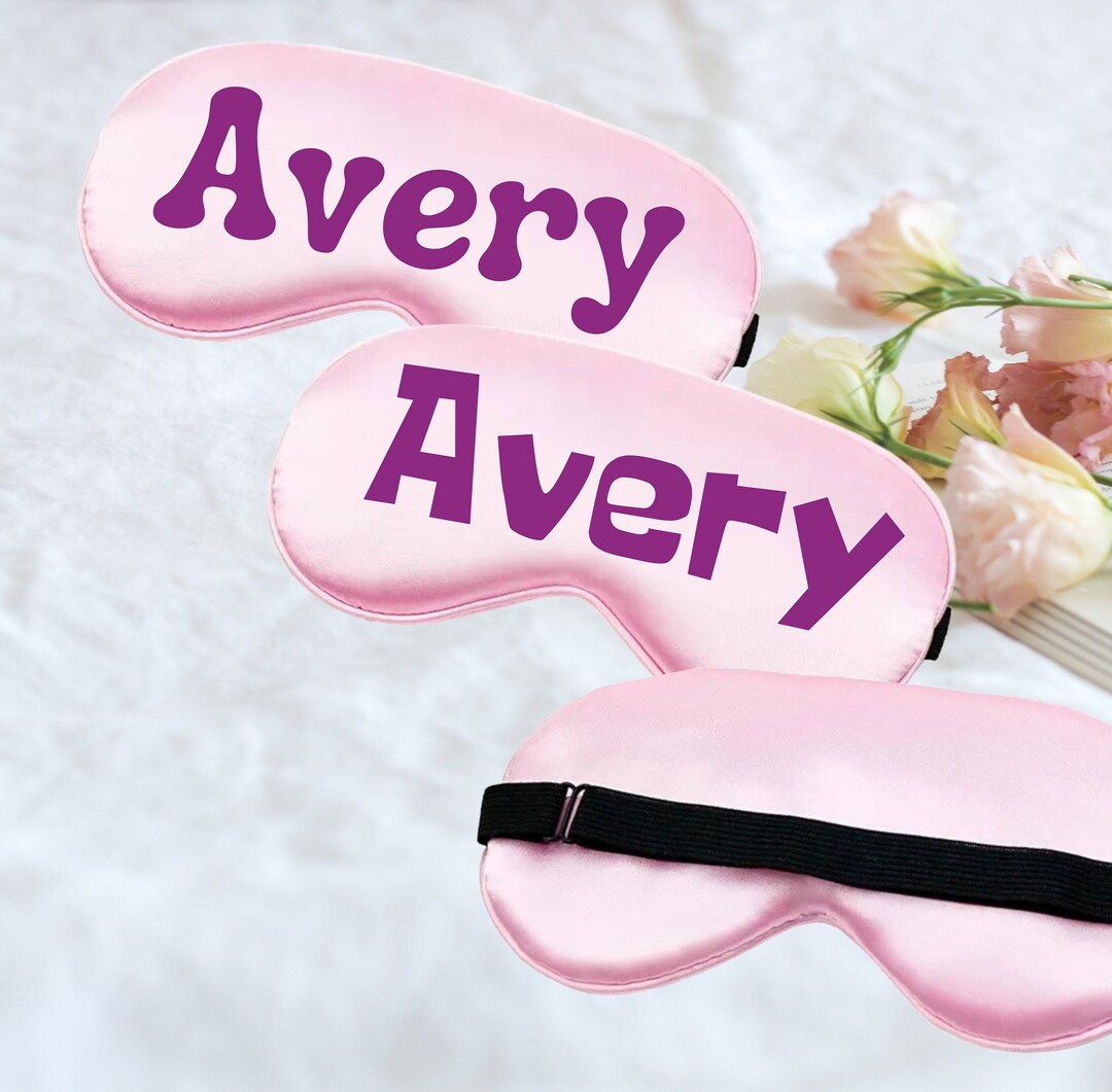 Girls Custom Sleep Mask for Scout Troop Spa Day Events, Personalized ...