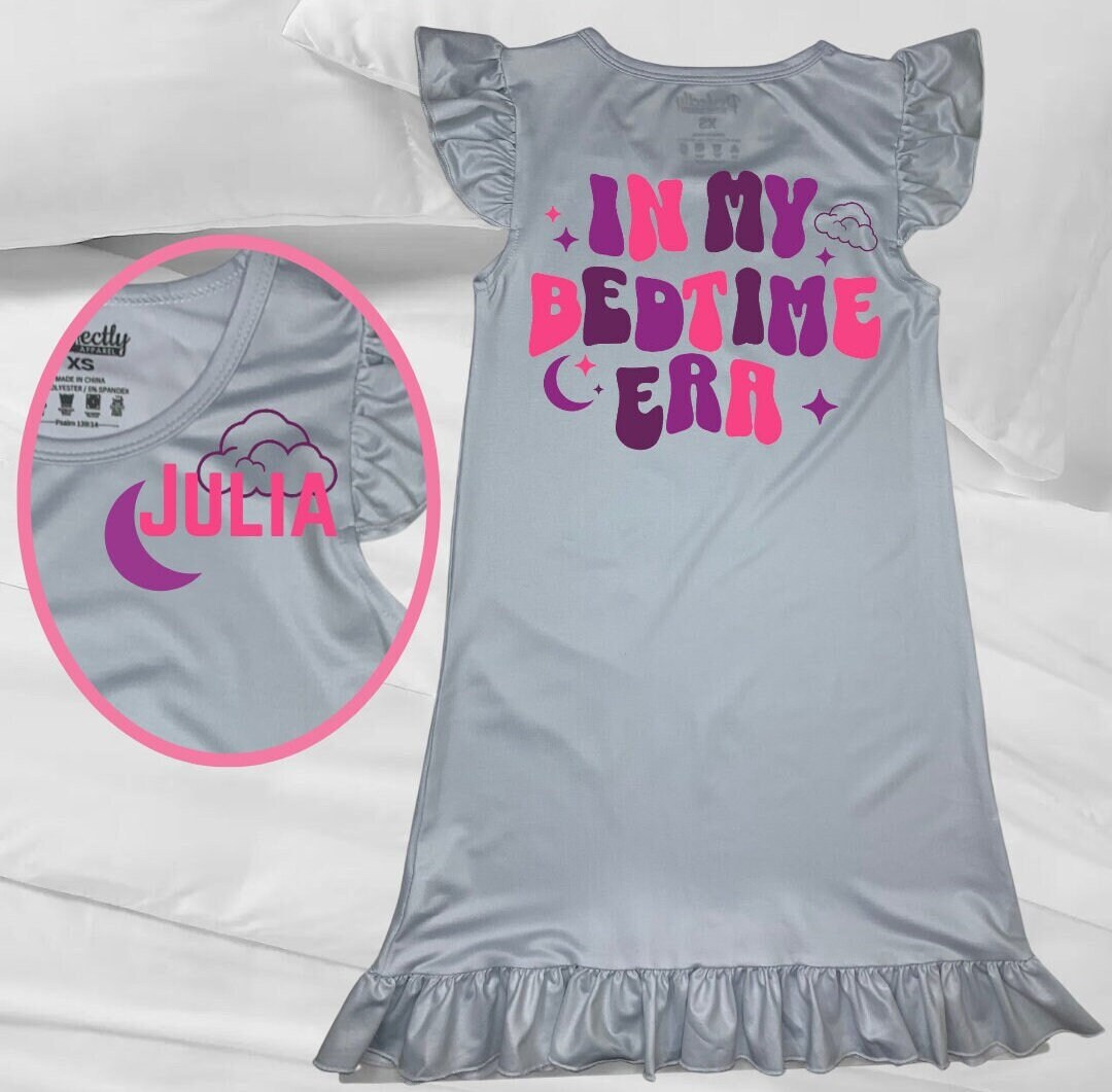 Custom Toddler Nightgowns for Girls Personalized Toddler Pjs Matching ...