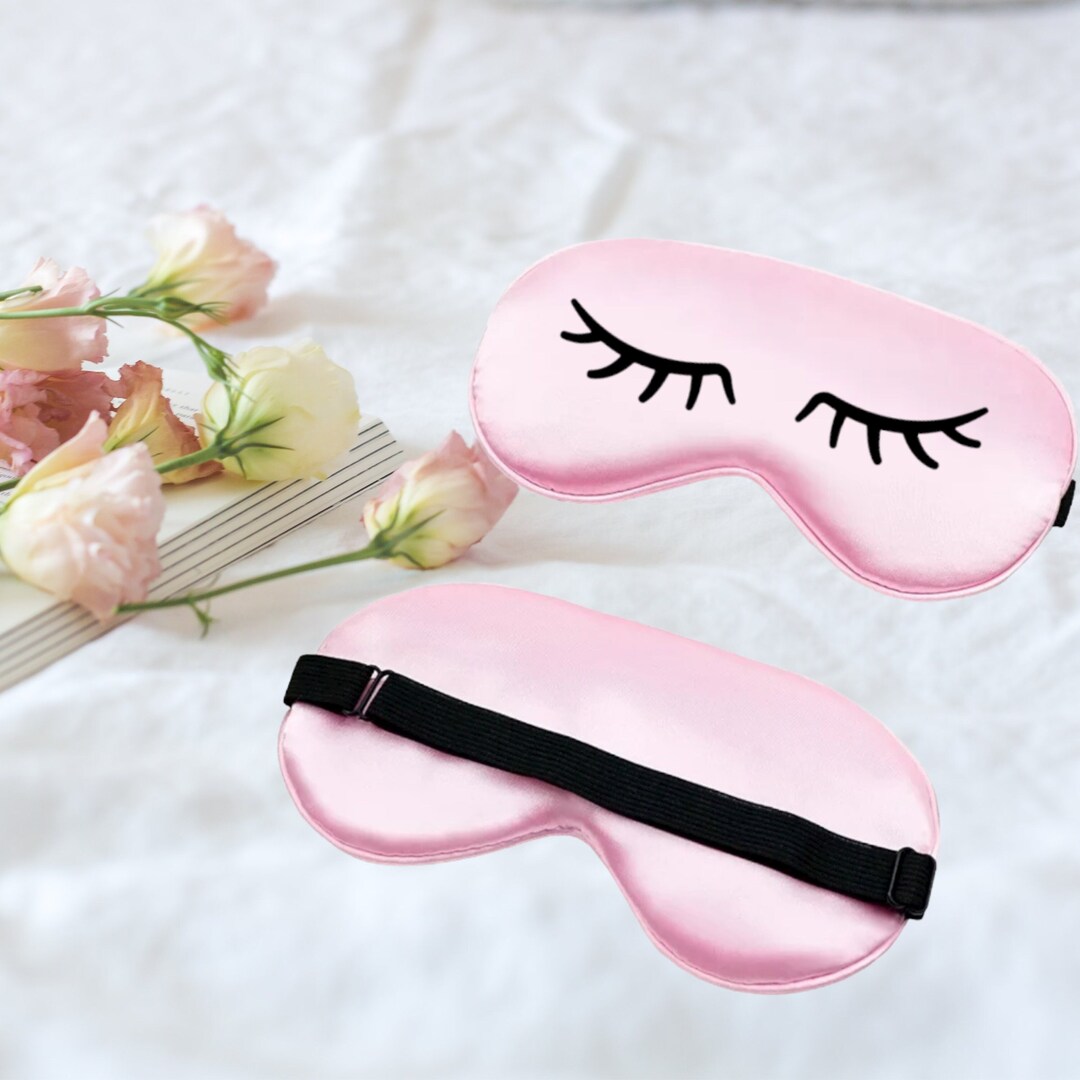 Kids Sleep Mask Customizable - Girls Eye Mask With Adjustable Strap ...