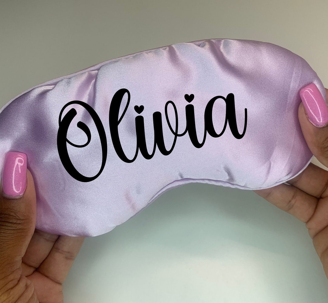 Sleepover and Slumber Party Custom Sleep Mask for Girls Spa Day ...