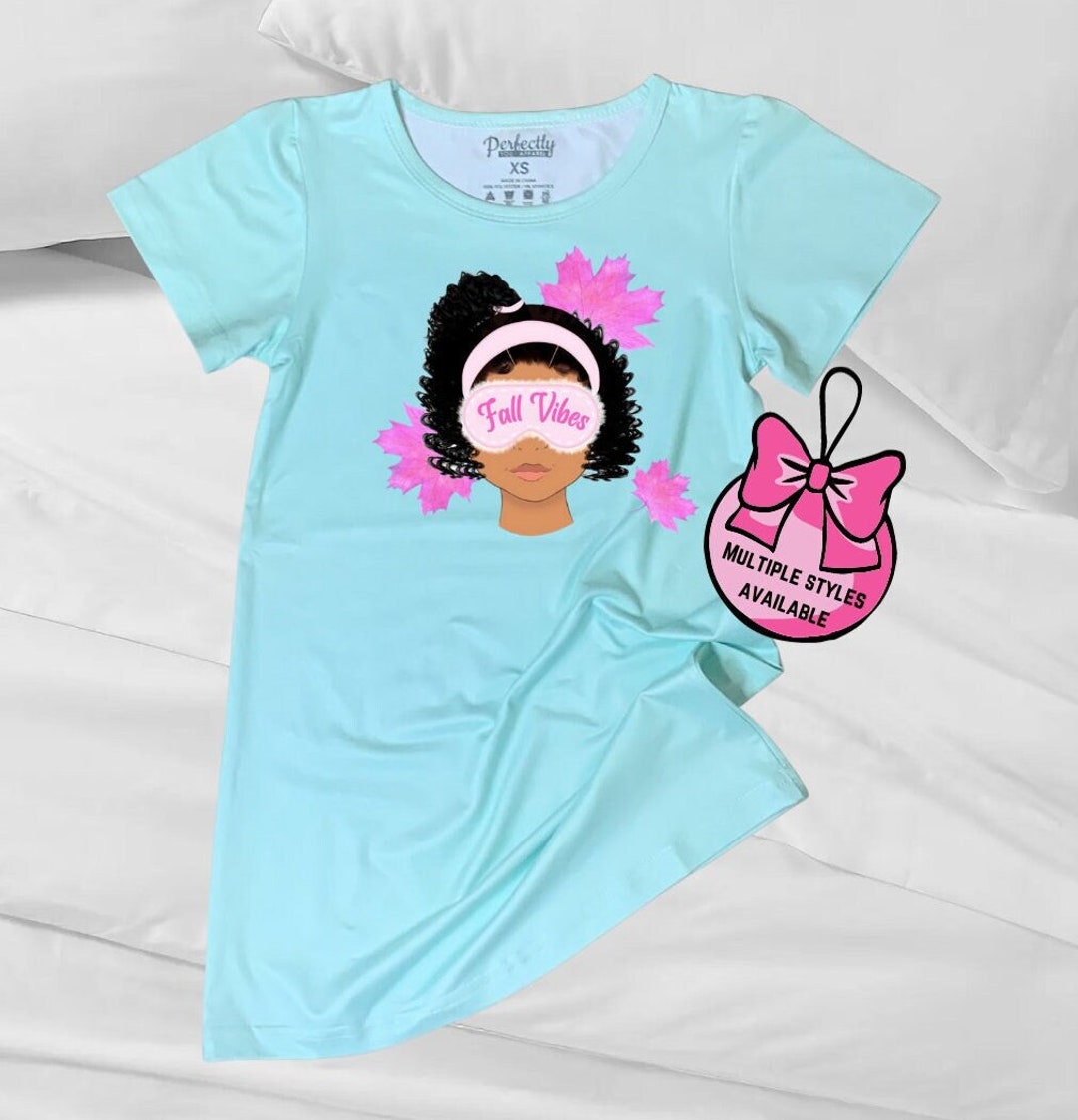 Fall Girls Night Toddler Nightgowns for the Holidays, Kids Holiday Pjs ...