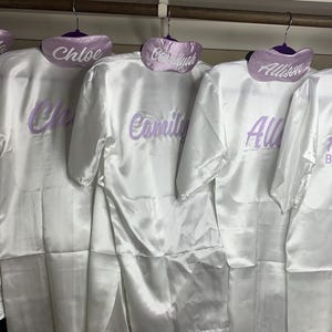 Custom Name Pamper Party Spa Day Robe for Girls Night-in or Birthday ...