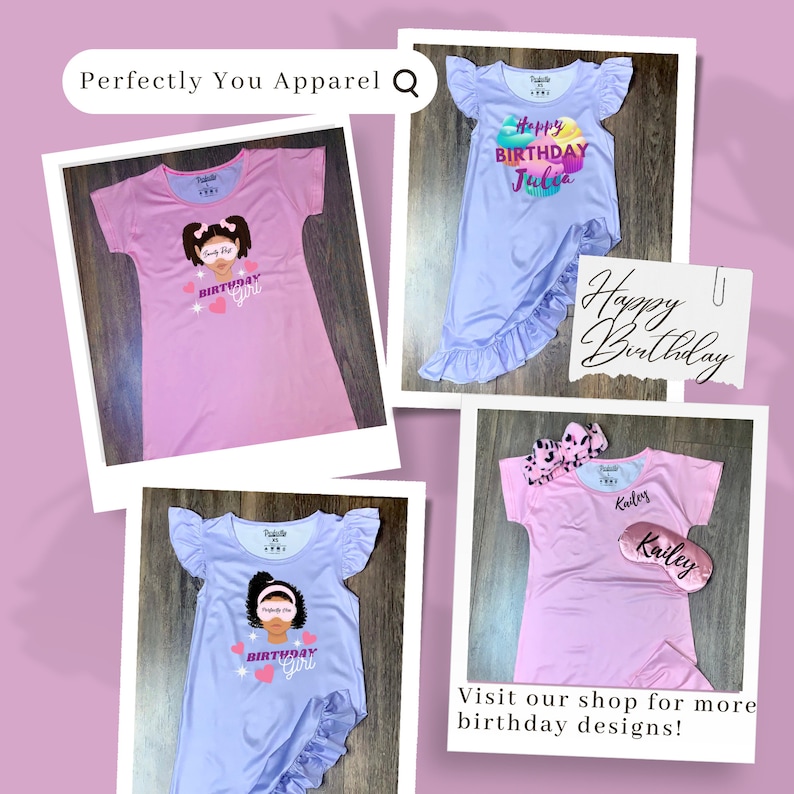 Custom Happy Birthday White Satin Robes for Girls Personalized Satin ...