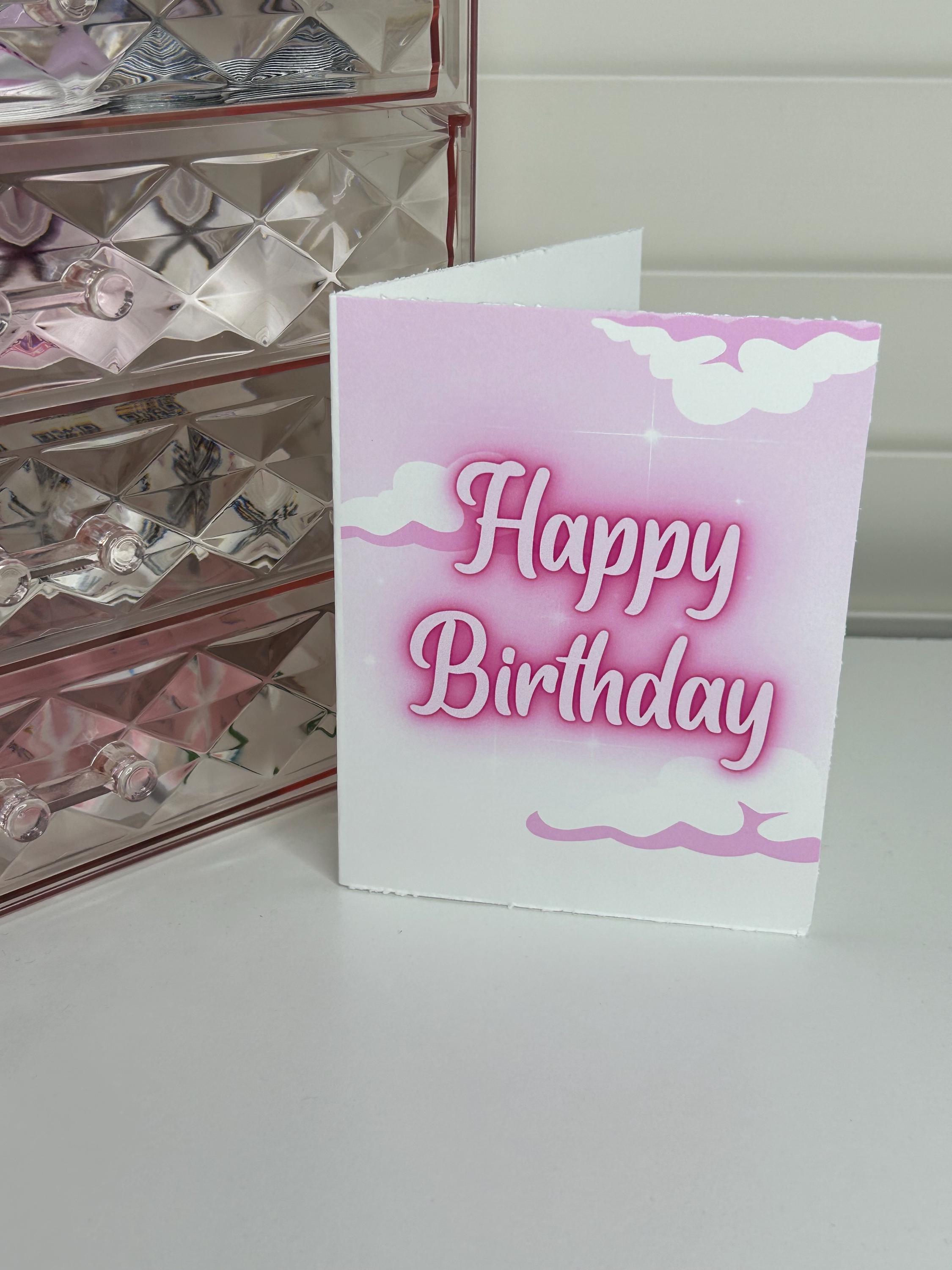 Personalized Birthday Card for Girls, Custom Note Birthday Card for Her ...