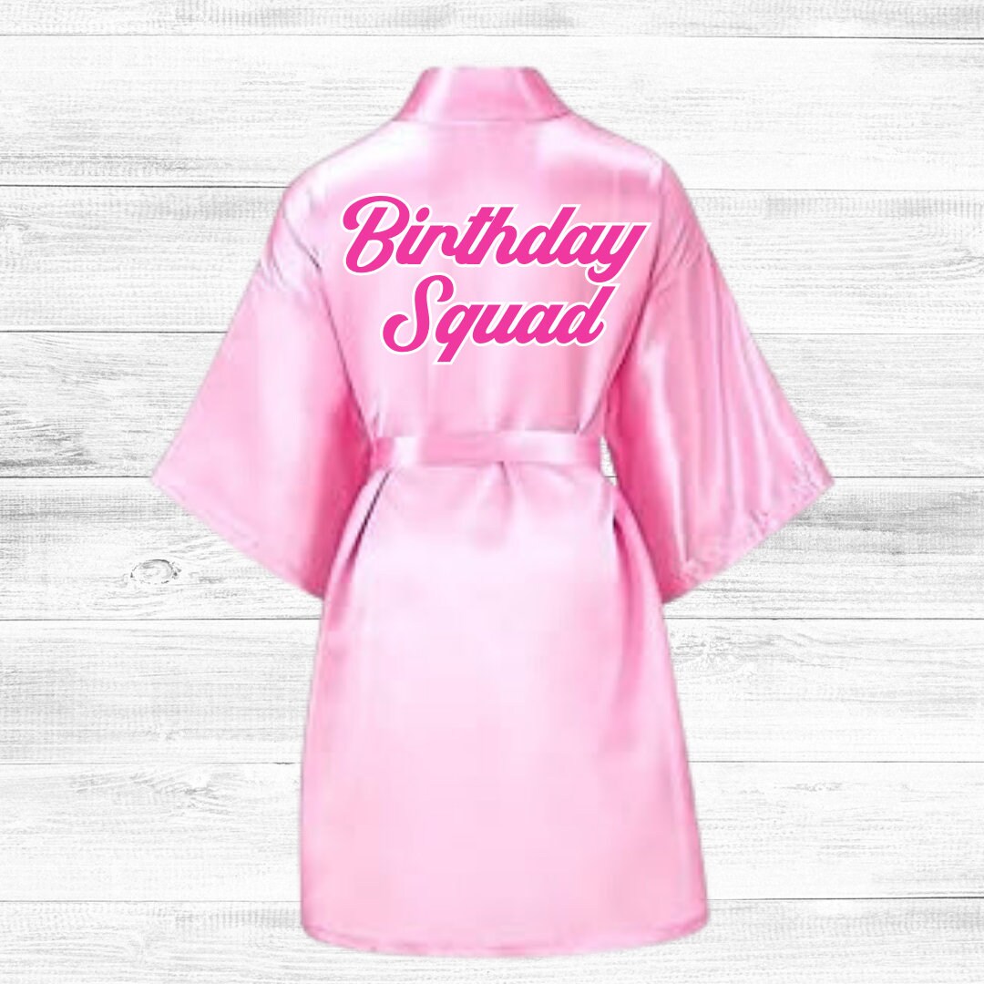 Birthday Squad Customized Robes for Kids Little Girls Slumber Party and ...
