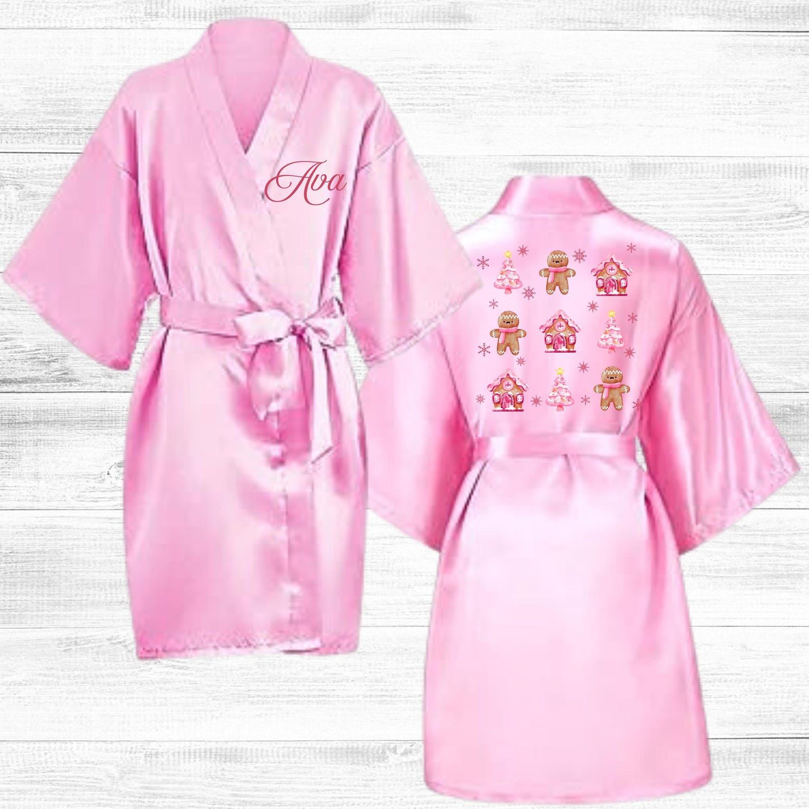 Personalized Cozy Christmas Village Spa Robes, Kids Slumber Party and ...