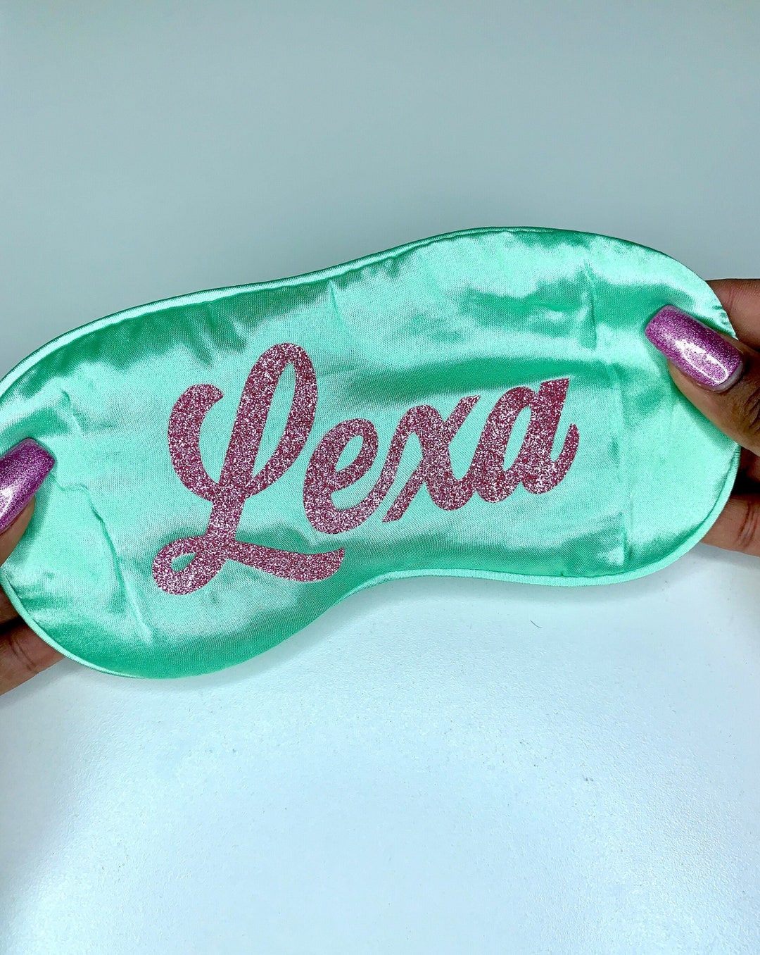 Customized Glitter Sleep Mask for Girl Slumber Party and Sleepover ...