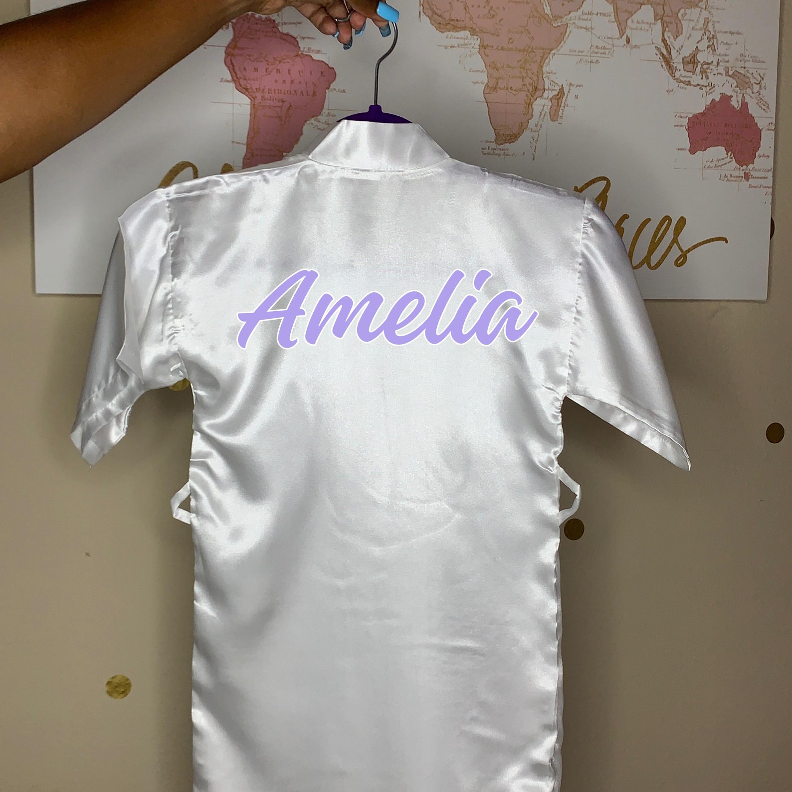 Custom Name Pamper Party Spa Day Robe for Girls Night-in or Birthday ...