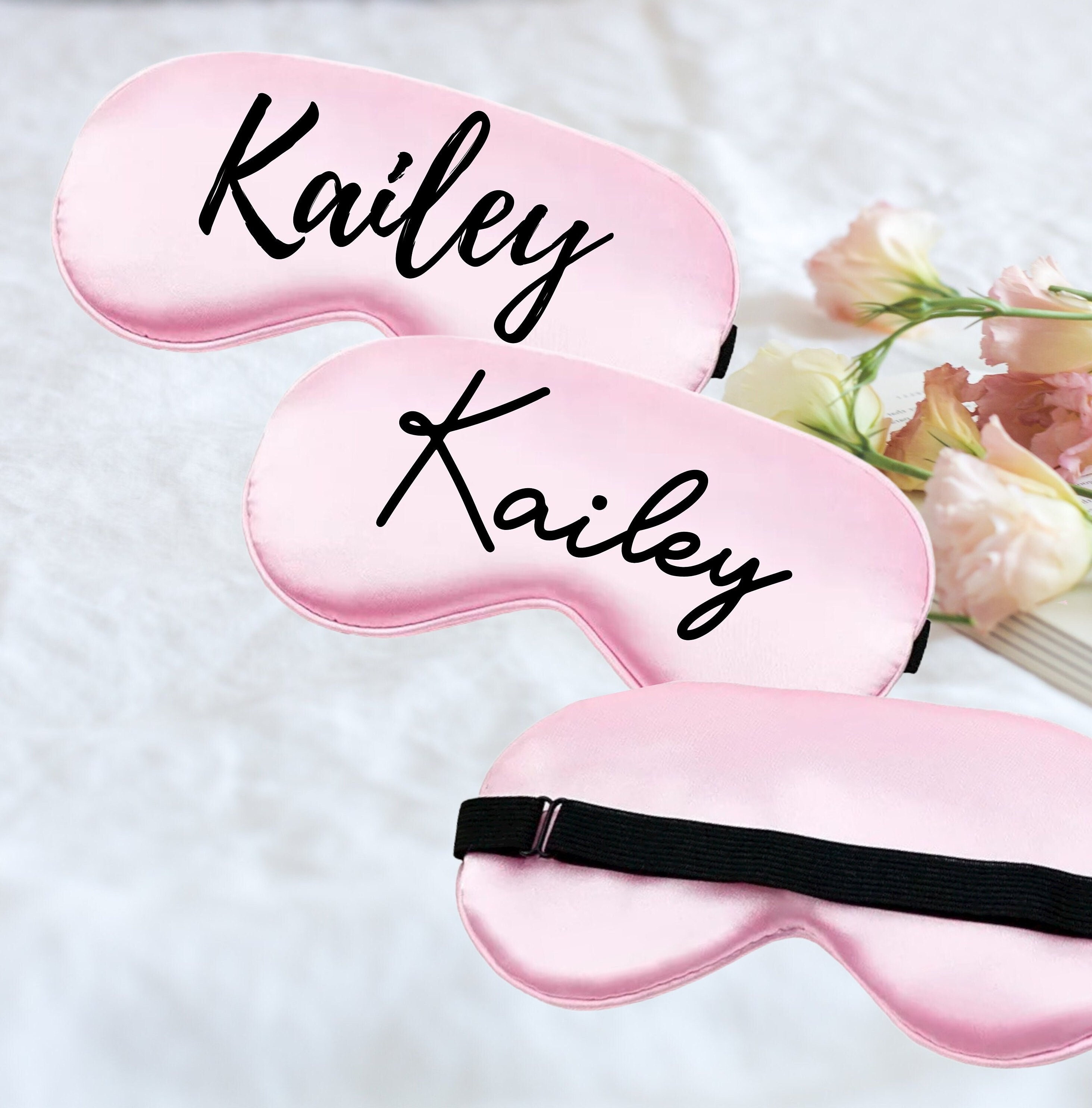 Custom Sleep Mask for Girls Slumber Party and Sleepover, Personalized ...