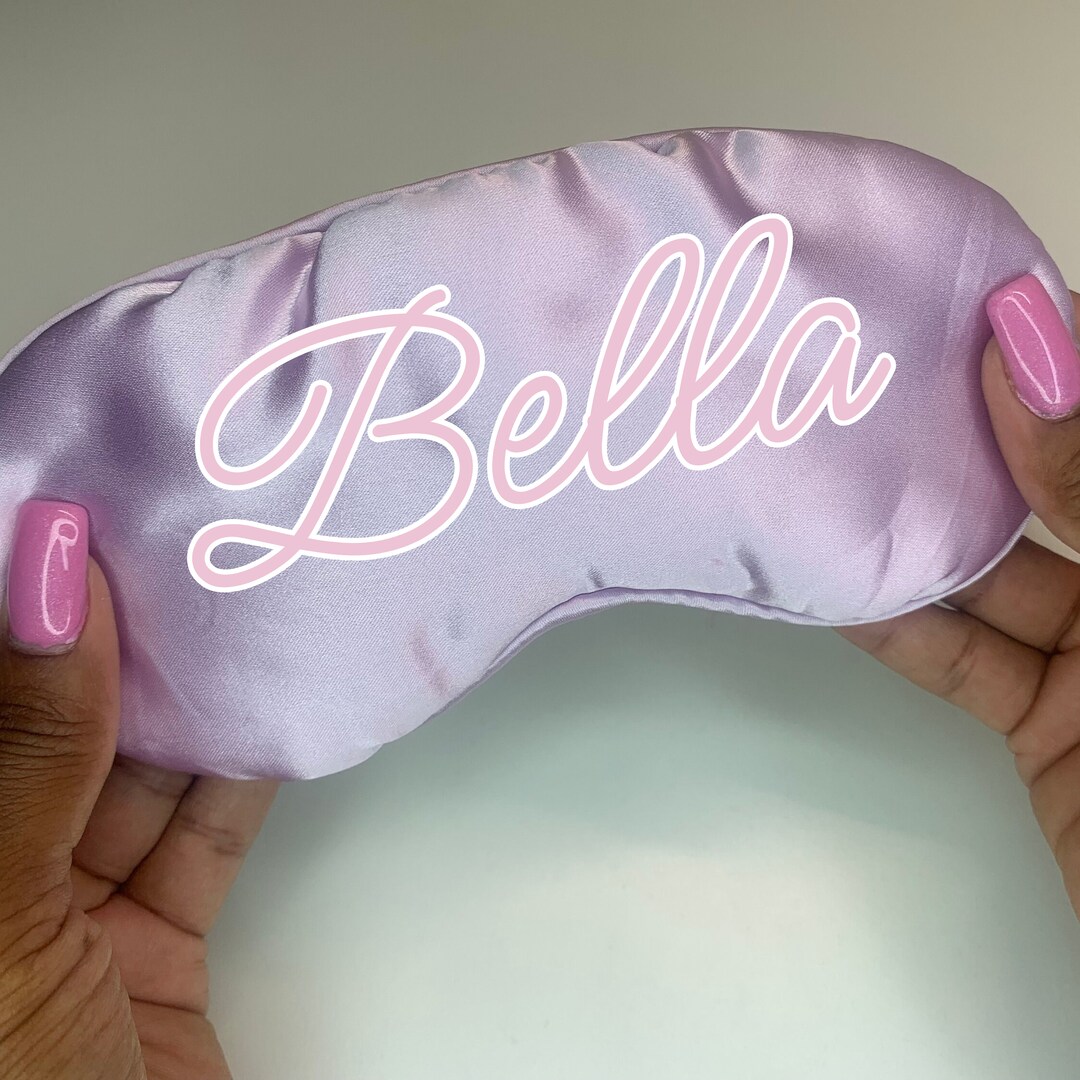 Lavender Sleepover and Slumber Party Custom Sleep Mask for Girls Spa ...