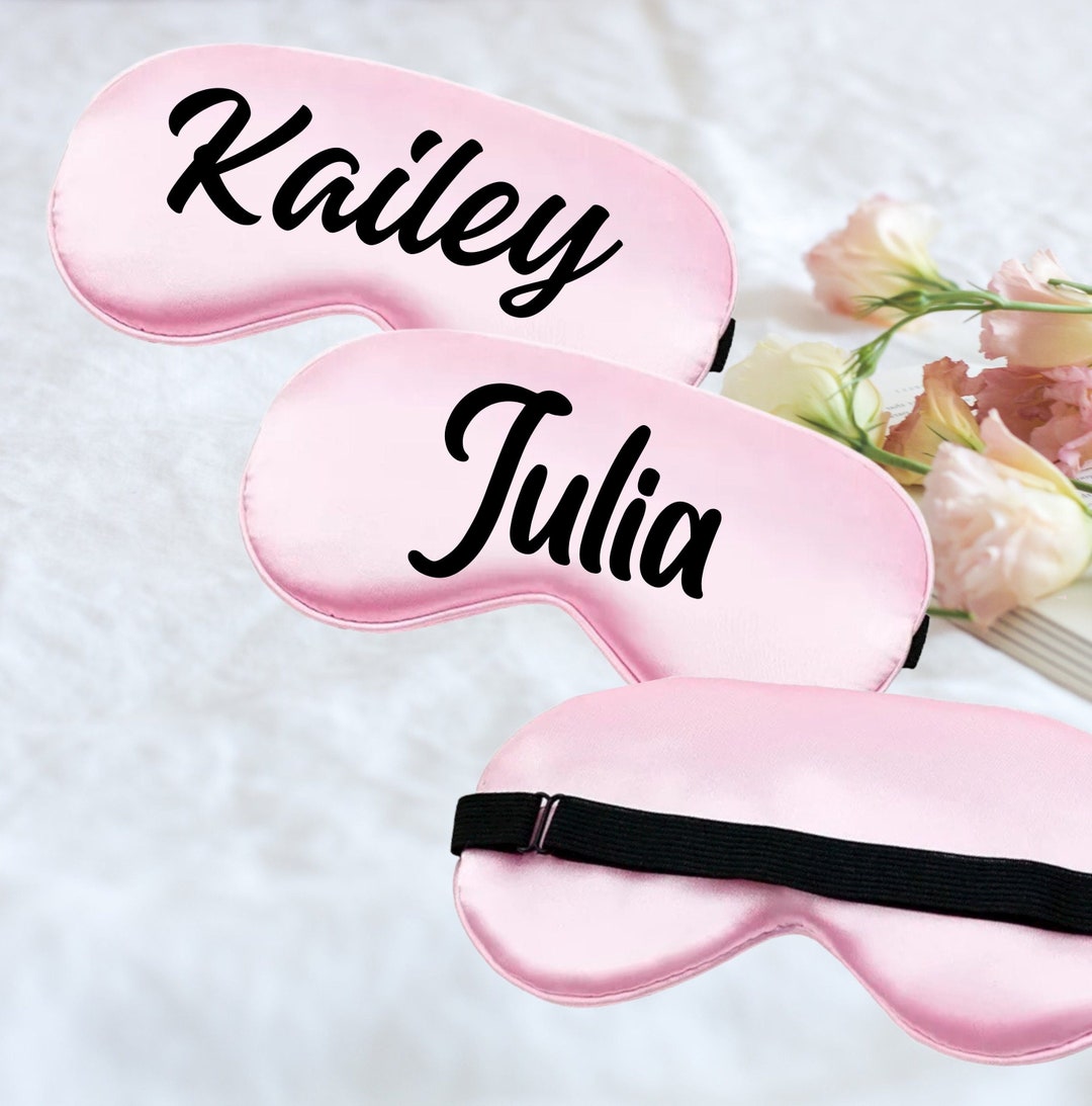 Customized Sleep Mask for Girls - Personalized Adjustable Strap Satin ...