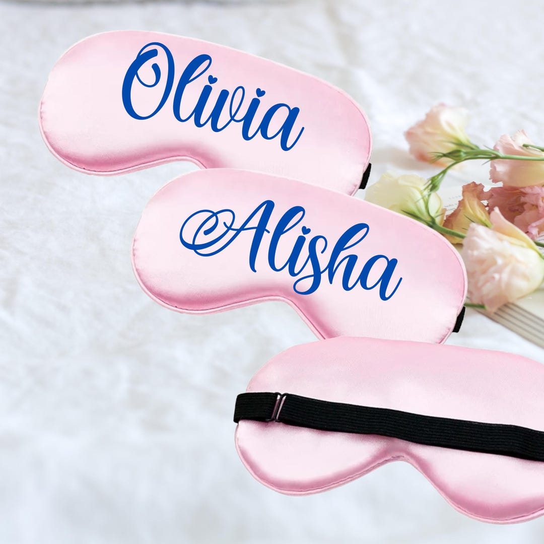 Personalized Sleep Mask for Spa Day and Pamper Parties, Custom Matching ...