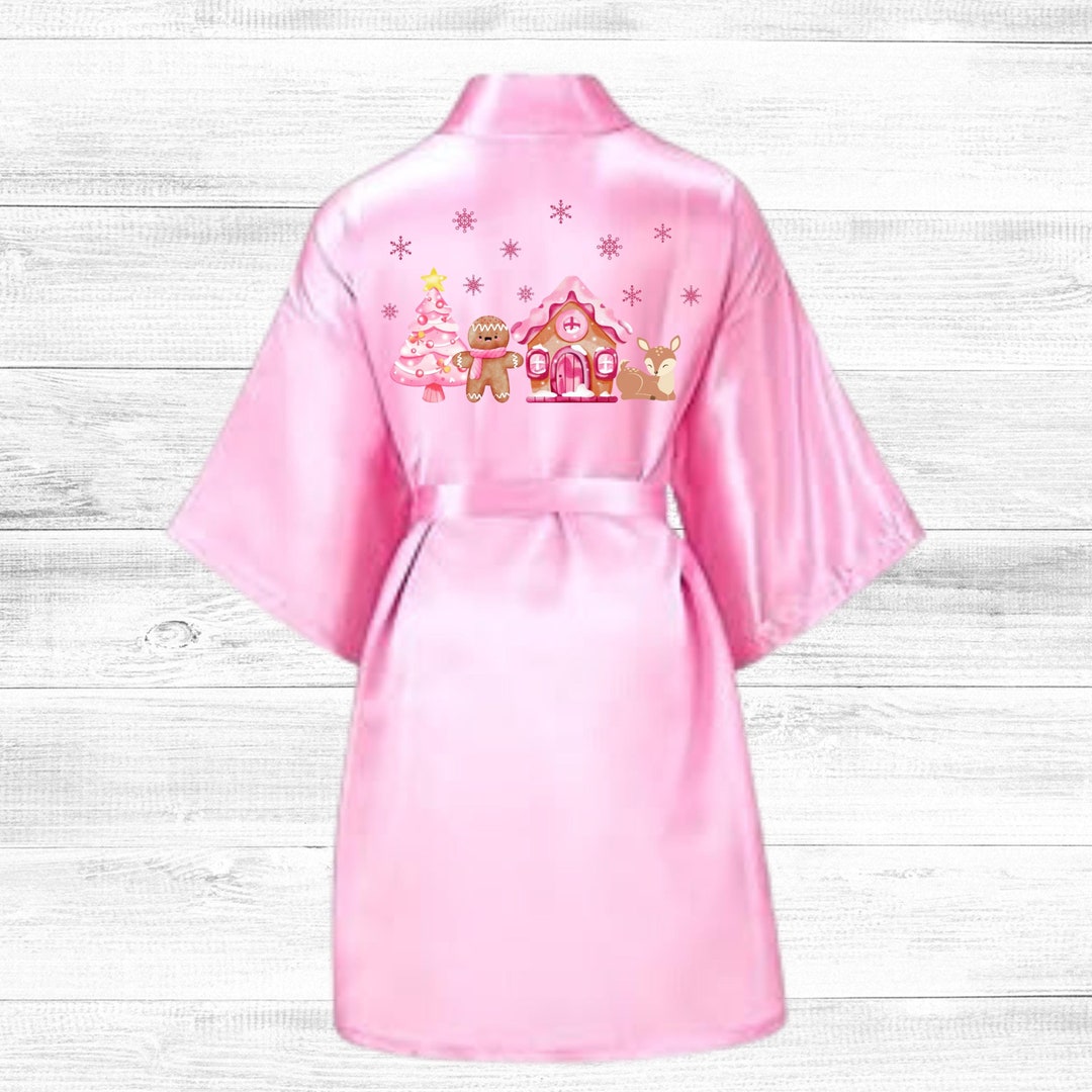 Custom Cozy Christmas Village Holiday Spa Robes, Kids Slumber Party and ...