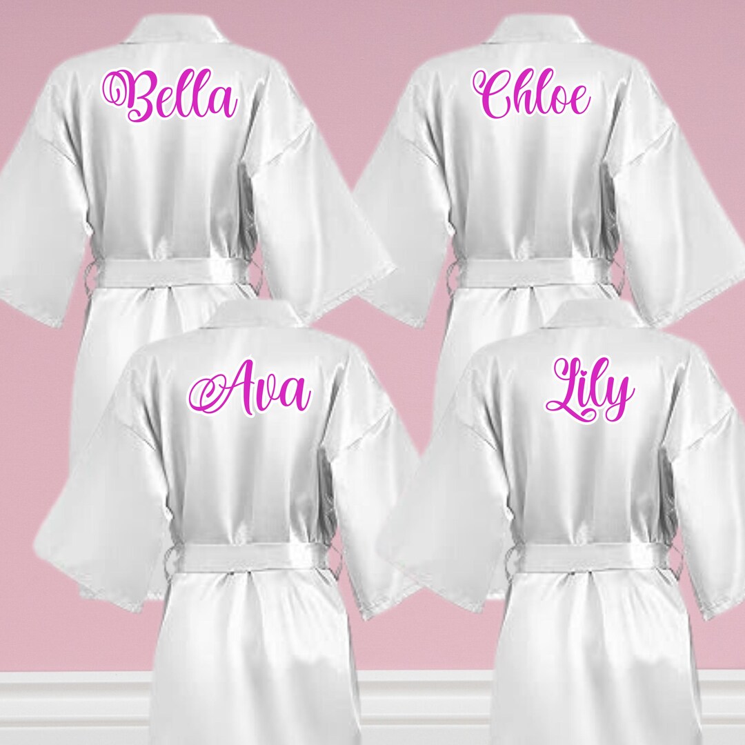 Customized Spa Day Robes for Youth and Adults, Kids Slumber Party and ...
