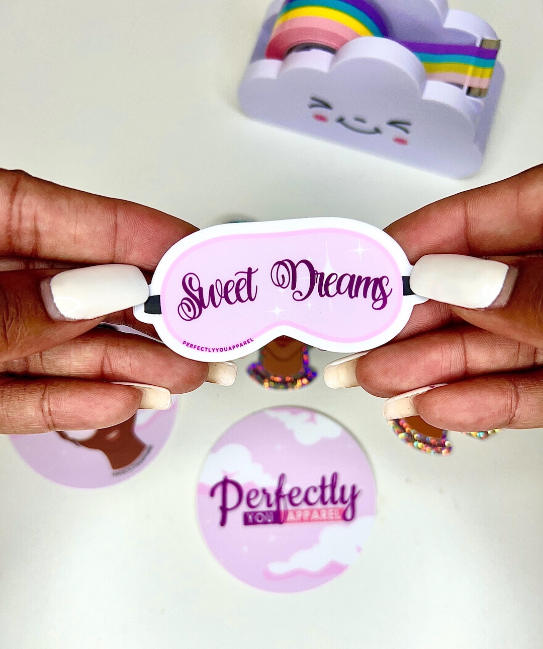 Spa Themed Girly Stickers, Slumber Party Sticker Pack, Phone and ...