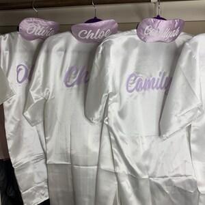 Custom Name Pamper Party Spa Day Robe for Girls Night-in or Birthday ...