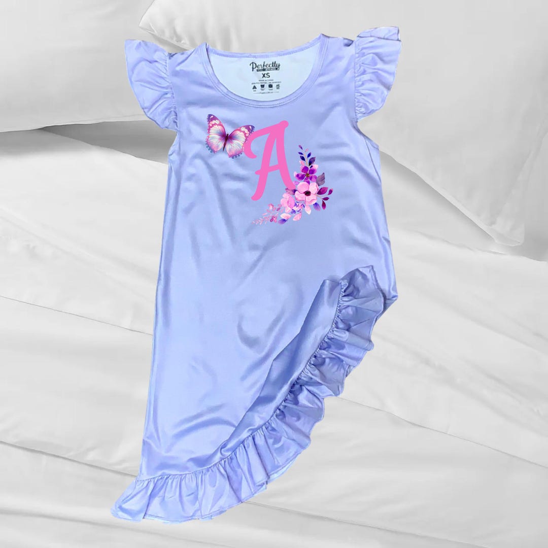 Personalized Girls Nightgown: Soft Polyester Toddler Pajamas - Etsy