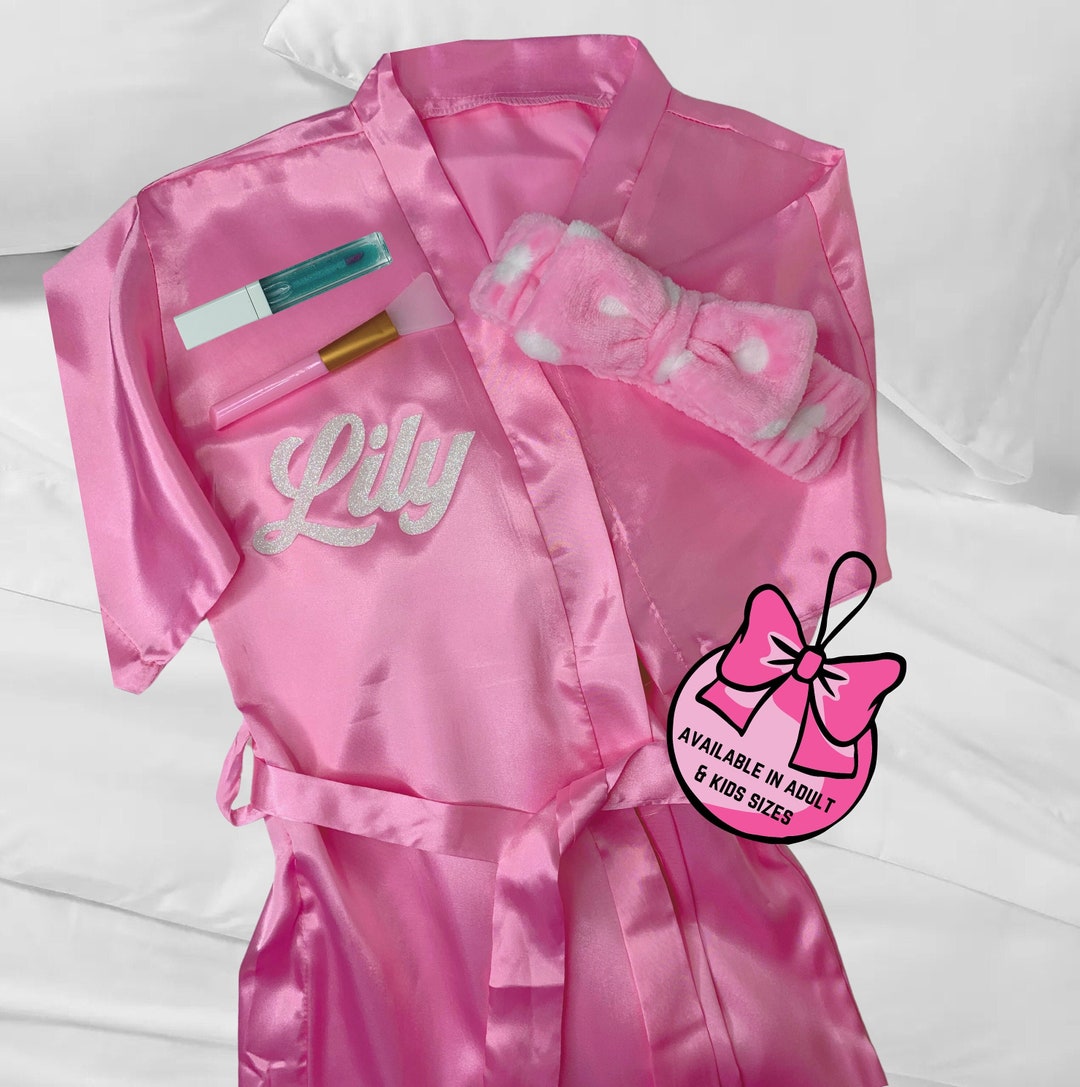 Personalized Satin Robe Gift Set: Spa Day Bundle - Etsy