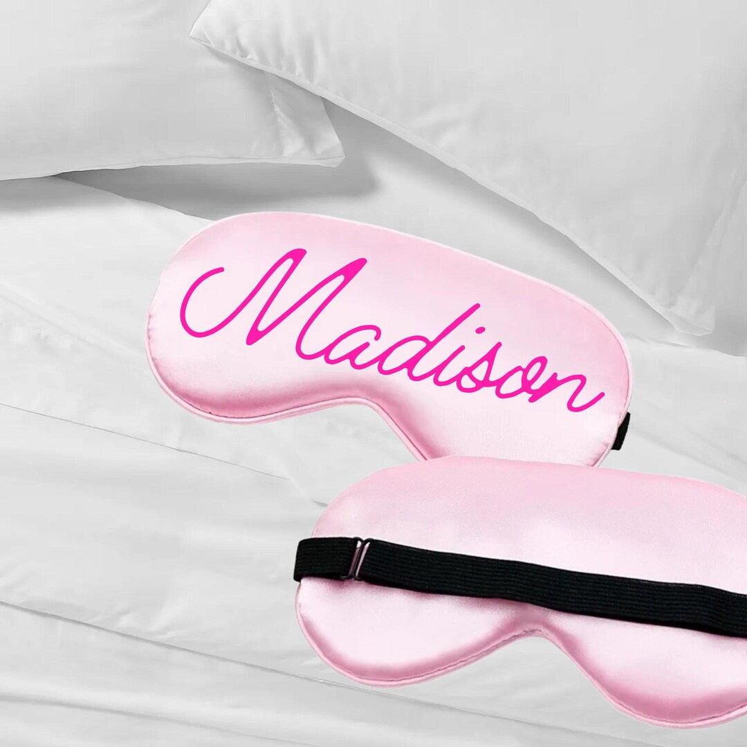 Personalized Spa Party Favor Satin Sleep Mask: Sleepover Party Gift ...