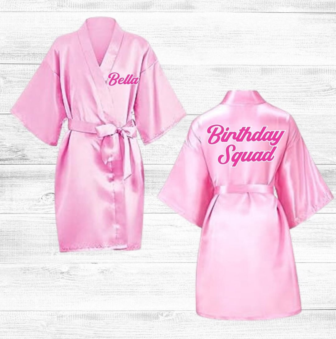 Birthday Squad Customized Robes for Kids Little Girls Slumber Party and ...