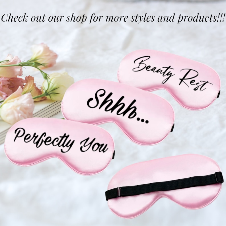 Personalized Adjustable Strap Eye Mask for Toddler and Little Girls ...