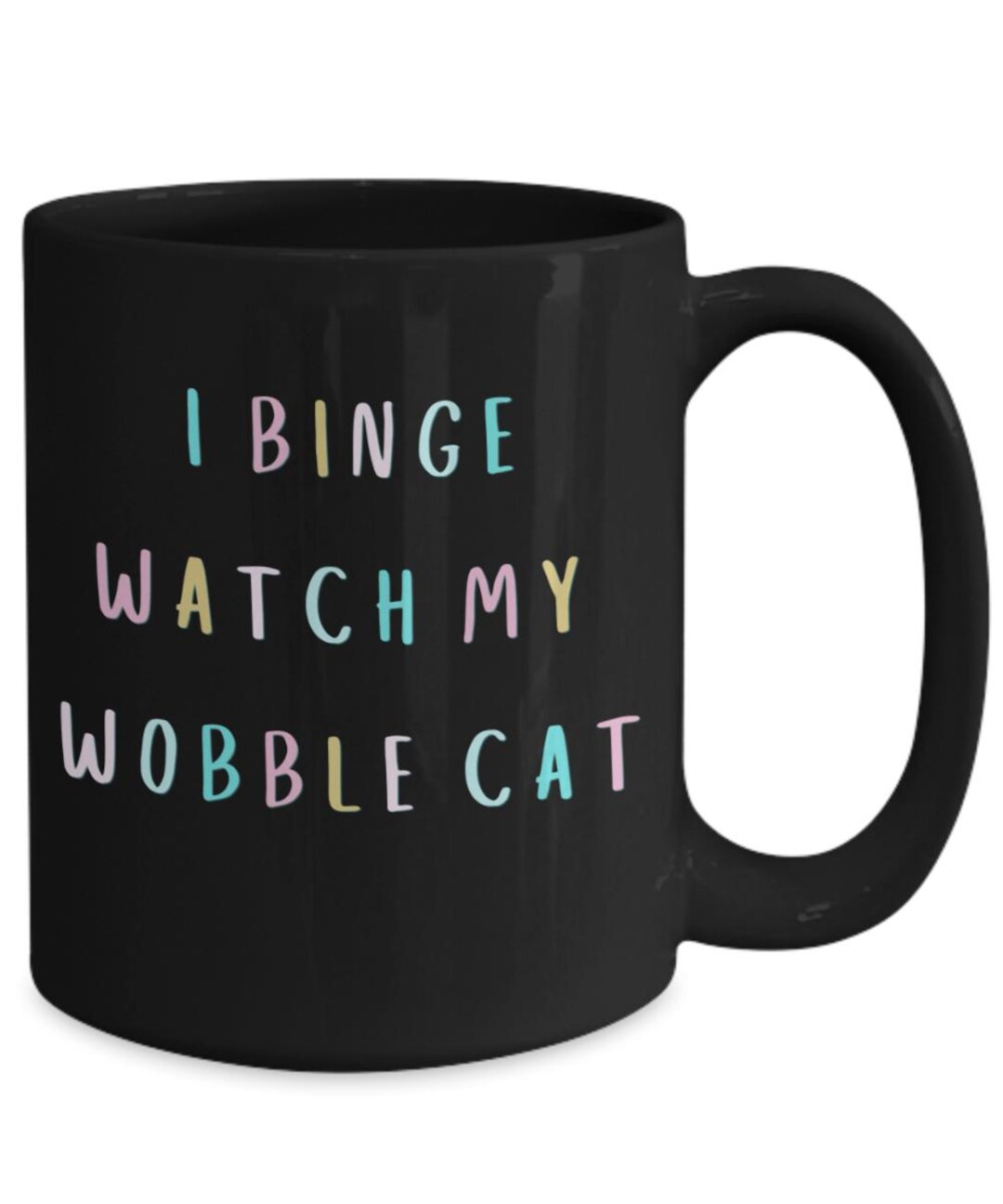 Wobble Cat Coffee Mug, Wobble Cat Mom, Cerebellar Hypoplasia, Drunk Cat ...