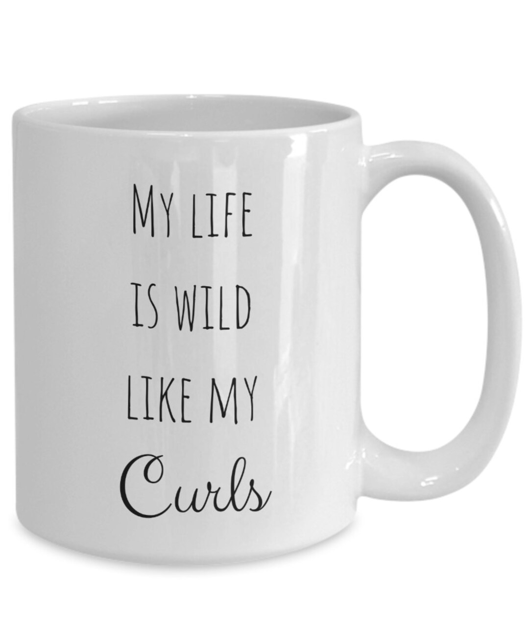 Gifts for Curly Hair Girls, Curly Hair Mug, Wild Hair Gift, Girls With ...