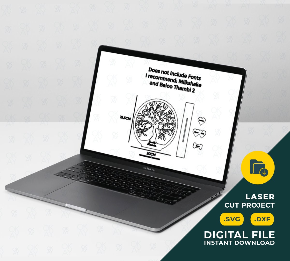 Life Tree Family Names Tree of Life Laser Cut digital File Instant ...