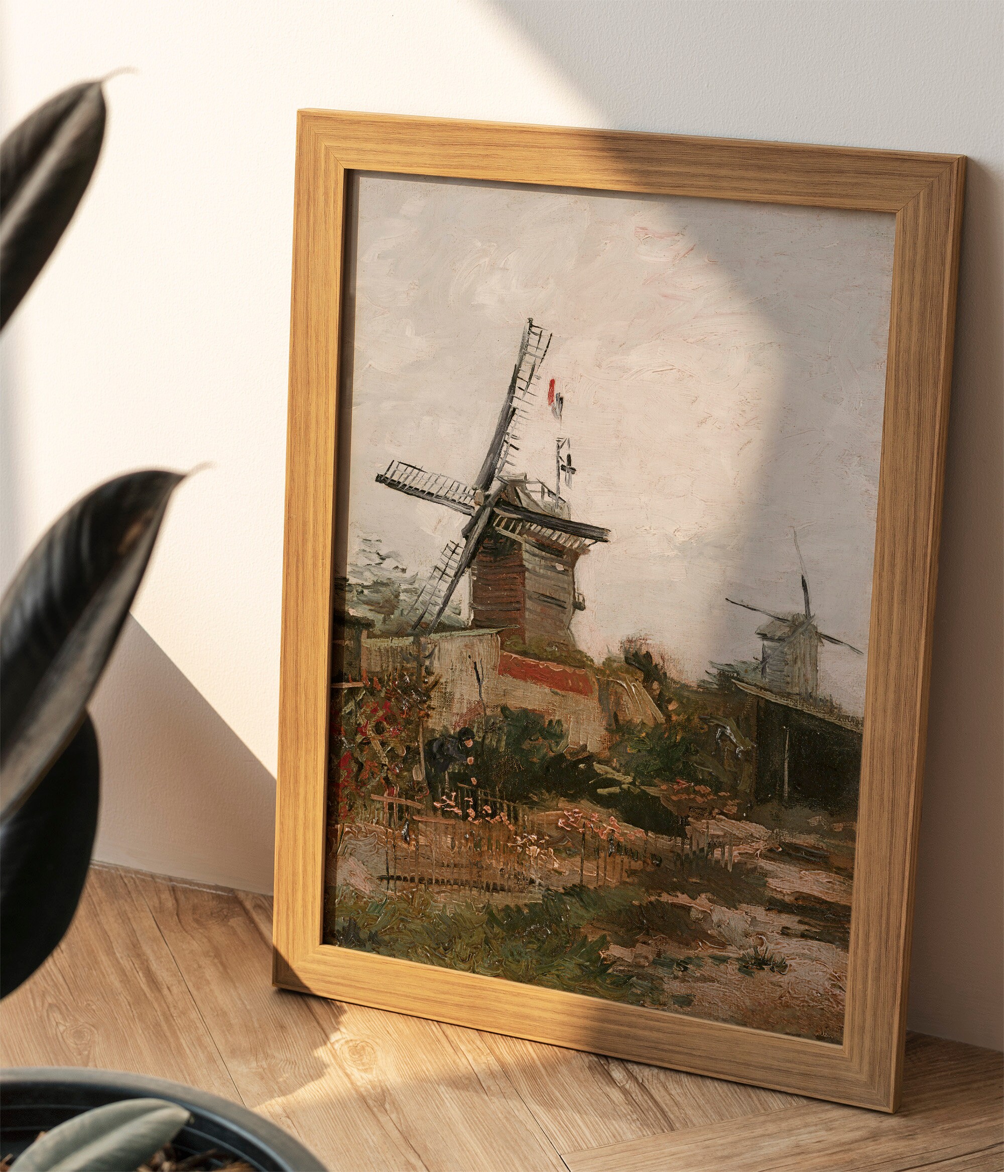 Dutch Windmill Printable Wall Art | Antique Print | Classic Oil ...