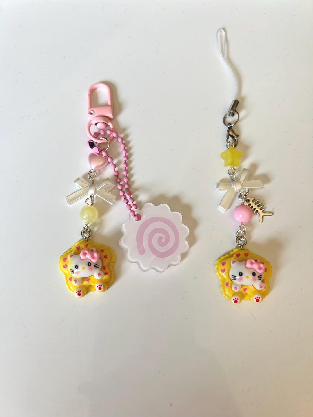 HANDMADE Cute HK Cookie Themed Phone Charms and Matching Keychains ...