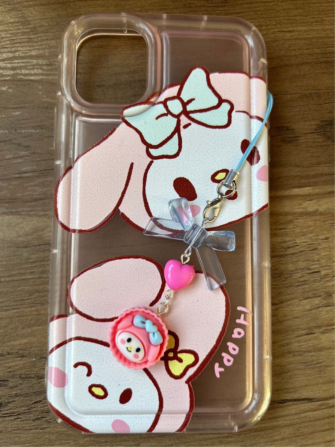 HANDMADE Cute My Melody Inspired Dessert Phone Charm, Beaded ...