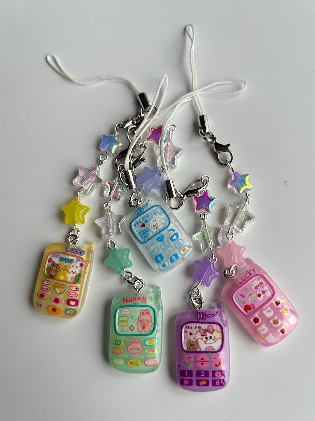 HANDMADE Cute Retro Mobile Phone, Phone Charms , Beaded Accessories ...
