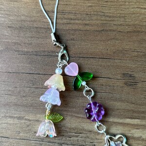 HANDMADE Cute Fairycore Clover Phone Charm, Beaded Jewelry, Beaded Accessories, Phone Accessory ...