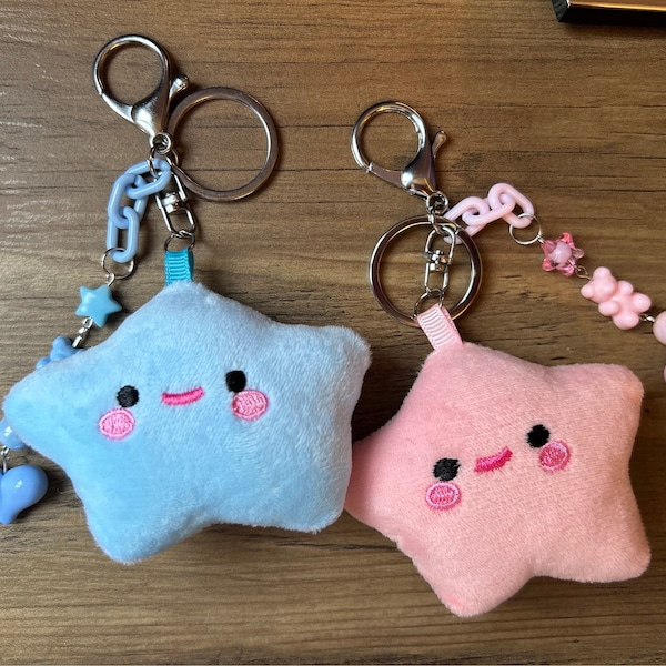 Star Keychain - Etsy