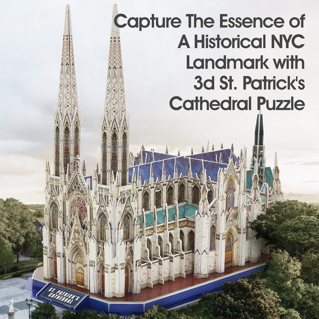St. Patrick's Cathedral 3D Puzzle: New York Architecture Model Kit - Etsy