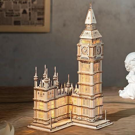 3D Wooden Puzzles: Big Ben Craft Model Kit - Etsy